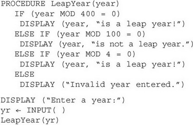 AP Computer Science Principles Practice Test 10: Algorithms and ...